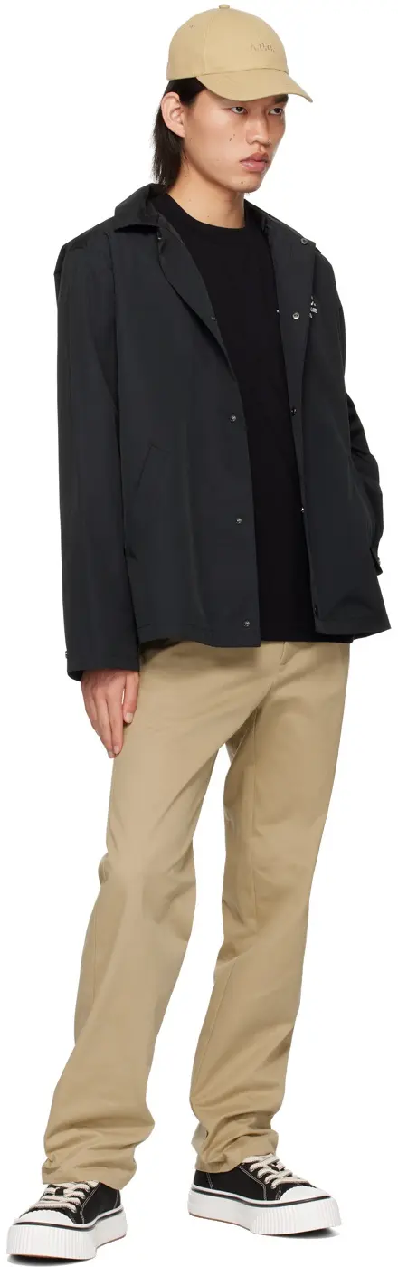 A.p.c. Regis Logo Overshirt - Black