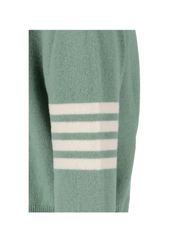 Thom Browne 4-bar Stripe Cardigan - Green