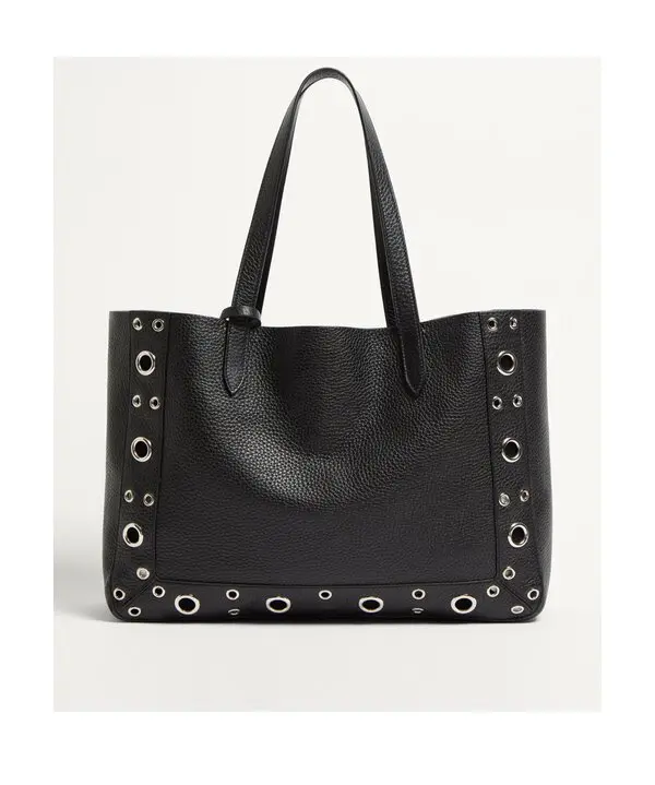 Valentino Garavani Nellcôte' Logo Plaque Shoulder Bag - Black