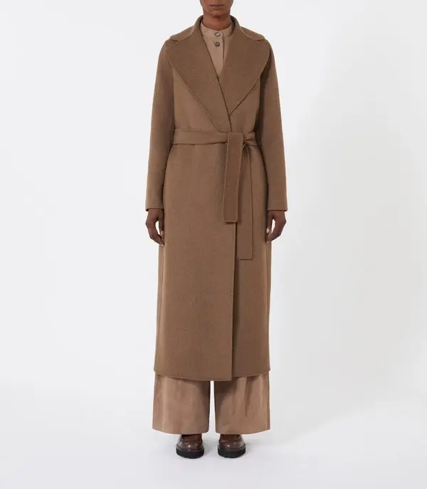 Max Mara Poldo Belted Long-sleeved Coat