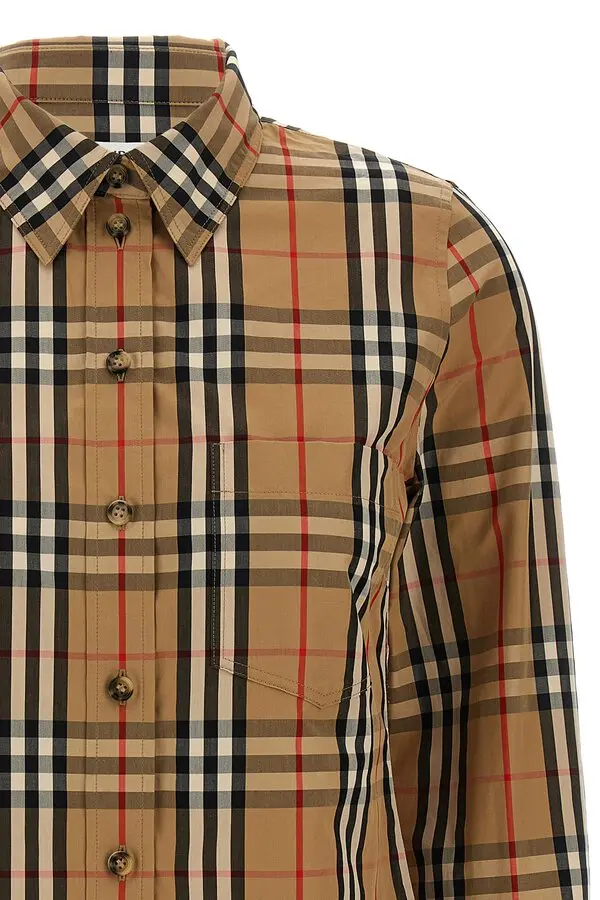 Burberry Checked Long-sleeve Shirt - No