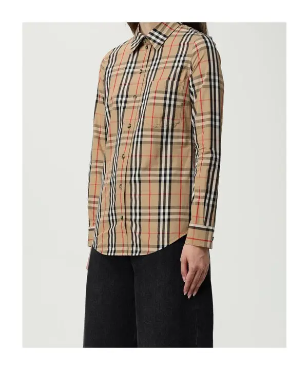 Burberry Checked Long-sleeve Shirt - No