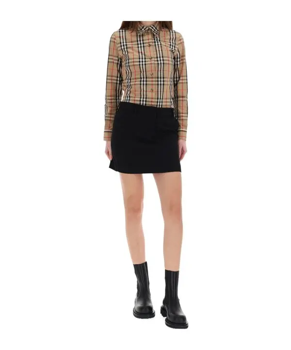 Burberry Checked Long-sleeve Shirt - No
