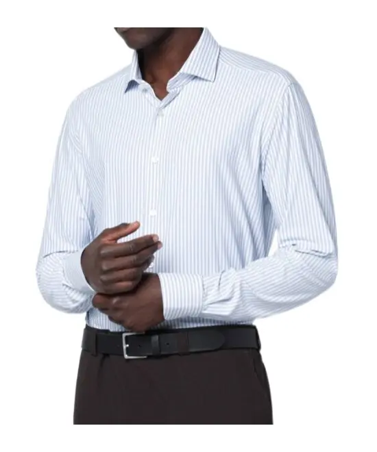 XACUS Striped Long-sleeve Shirt - White