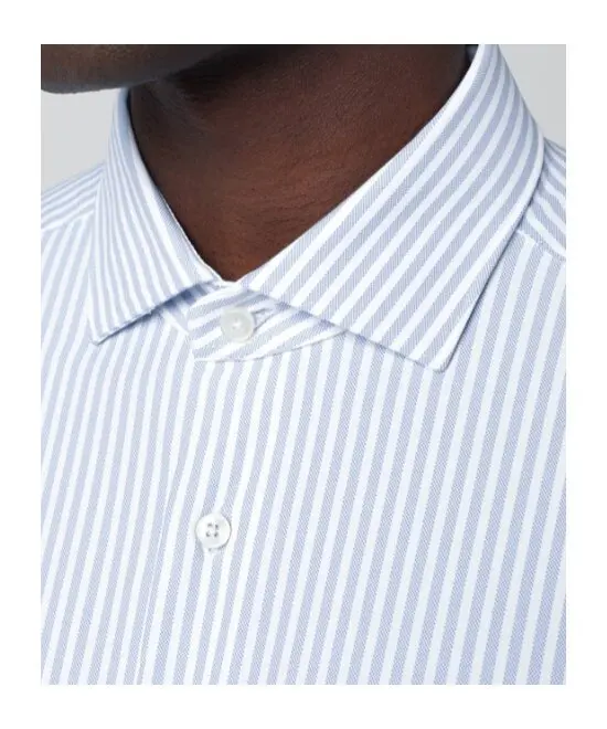 XACUS Striped Long-sleeve Shirt - White