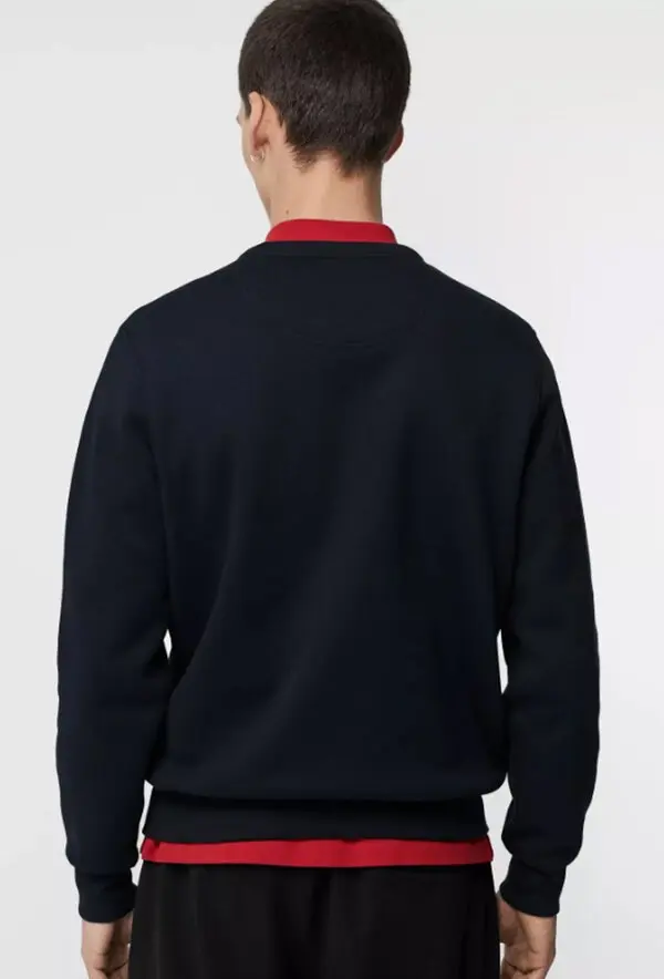 Burberry Equestrian Knight Logo Embroidered Hoodie