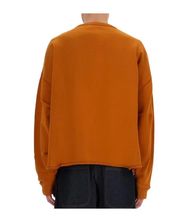You Must Create Oversized Wool-blend Crewneck Sweater