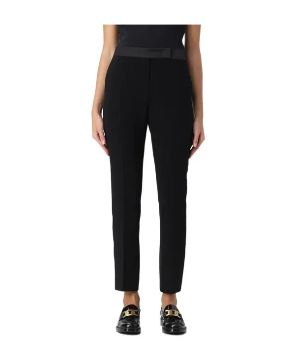 Max Mara Satin-trim Slim-cut Trousers