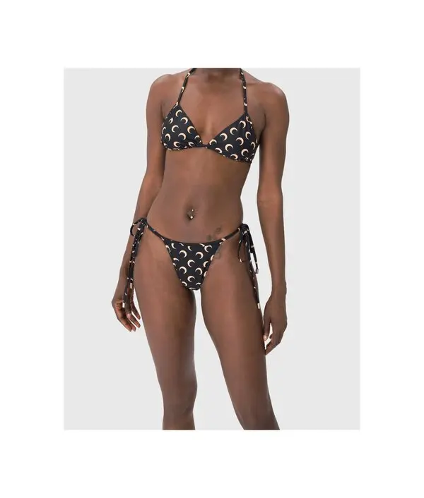MARINE SERRE Moon Printed Two-piece Jersey Bikini
