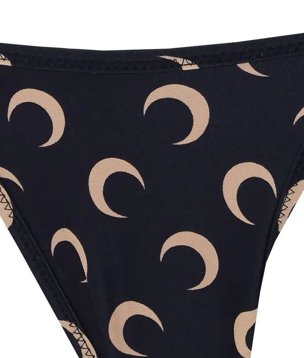 MARINE SERRE Moon-print Triangle Bikini