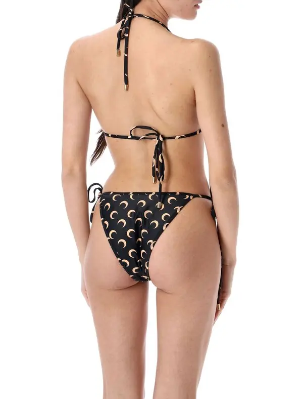 MARINE SERRE Moon-print Triangle Bikini