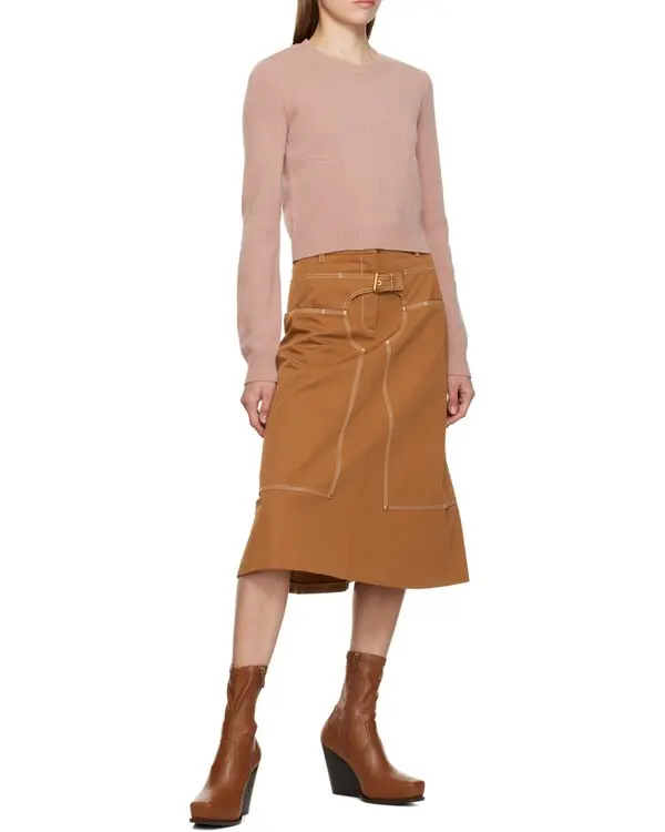 Stella McCartney Cowboy Zipped Stretched Ankle Boots - Brown