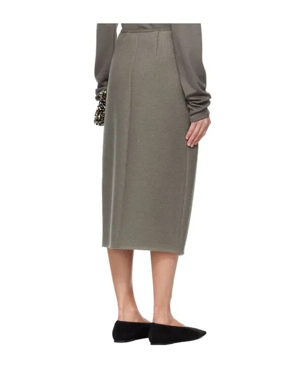 RIER Walker Midi Skirt - Gray