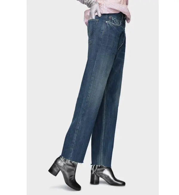 MAISON MARGIELA Straight-leg Denim Jeans With Raw Edge Hem