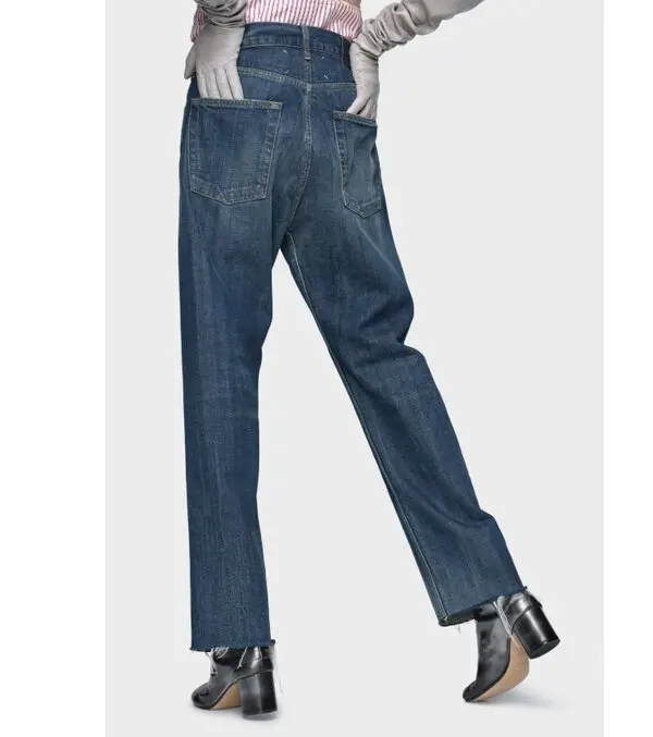 MAISON MARGIELA Straight-leg Denim Jeans With Raw Edge Hem