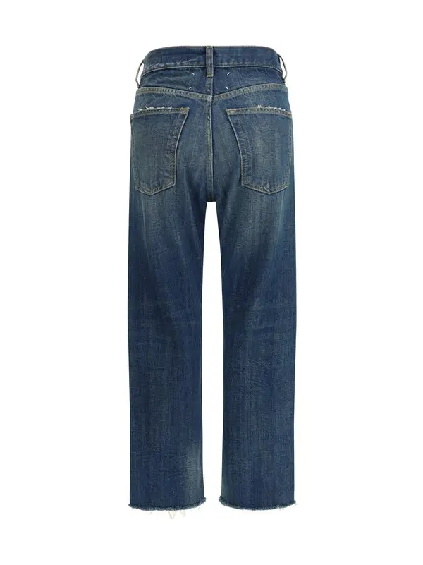 MAISON MARGIELA Straight-leg Denim Jeans With Raw Edge Hem