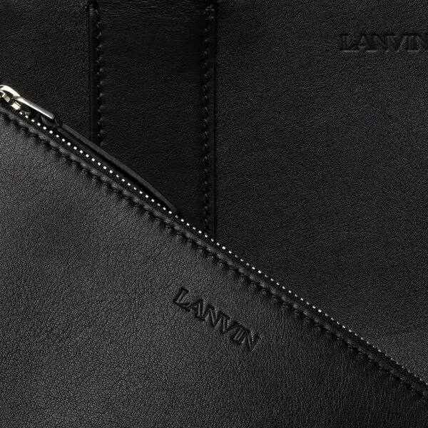 LANVIN Ballade North South Logo Embossed Tote Bag