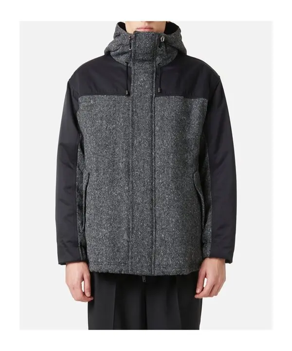Iceberg Panelled Hooded Jacket With Zip Closure