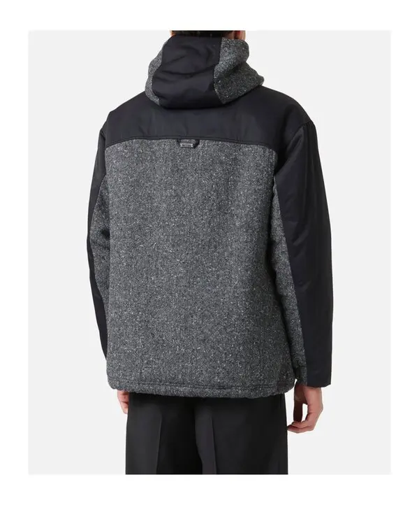 Iceberg Panelled Hooded Jacket With Zip Closure