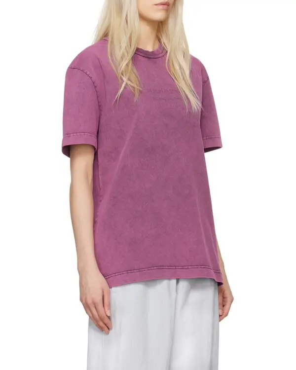 Alexander Wang Crewneck T-shirt With Embossed Logo