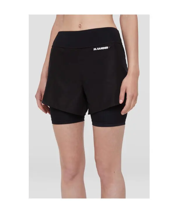 JIL SANDER Layered Elasticated Waist Shorts