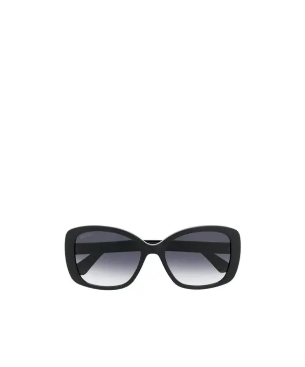 Gucci Oversized Square Frame Sunglasses With Gradient Lenses - Black