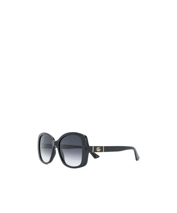 Gucci Oversized Square Frame Sunglasses With Gradient Lenses - Black