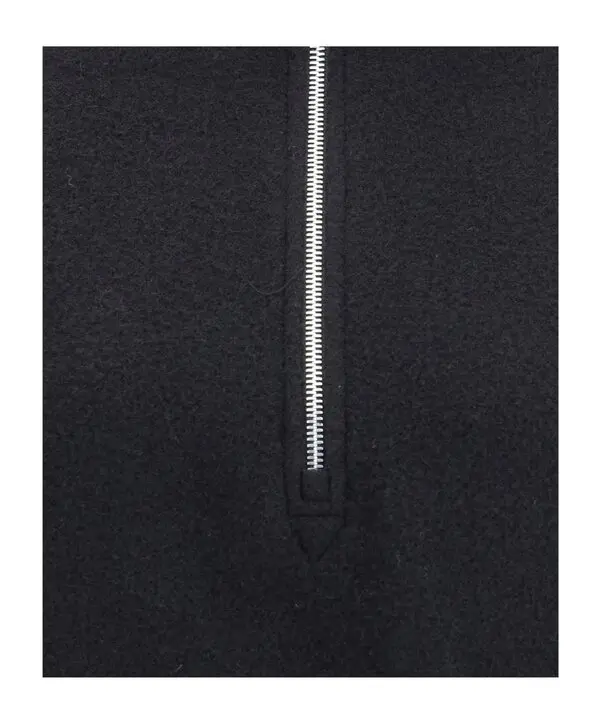 RIER Half-zip Wool Sweatshirt - Black
