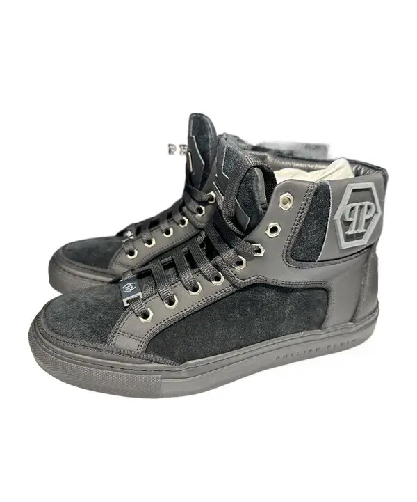 Philipp Plein High-top Lace-up Sneakers With Logo Detail