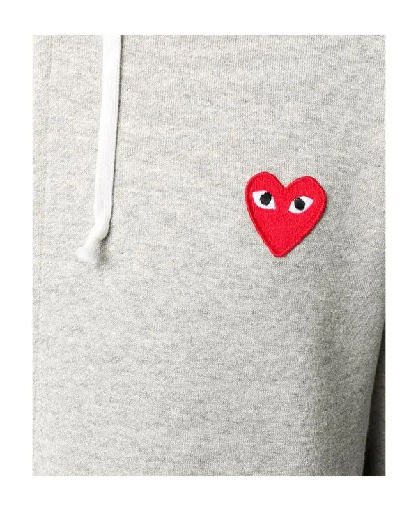 Play Comme Des Garcon Zip Up Hoodie - White