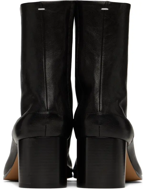 MAISON MARGIELA Tabi Toe Block Heeled Ankle Boots - Black