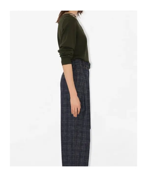 Burberry Check Detailed Knitted Jumper - Shale