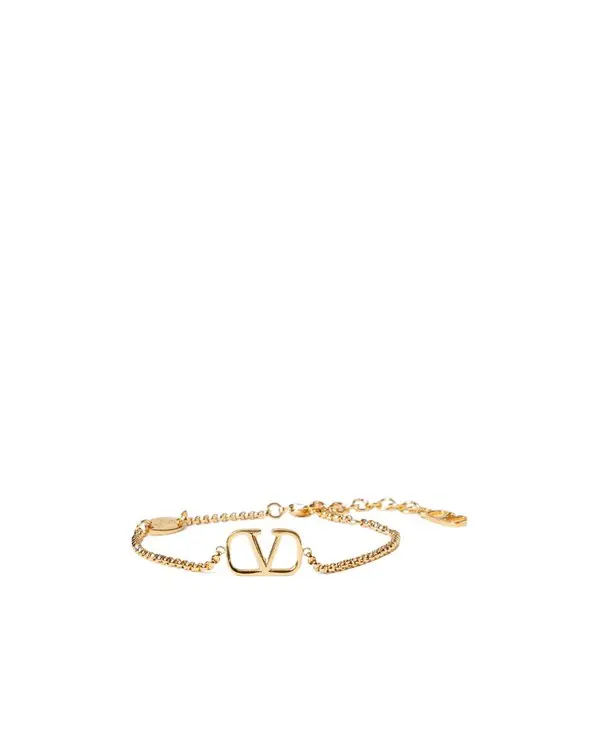 Valentino Garavani Vlogo Signature Chain Bracelet - Golden