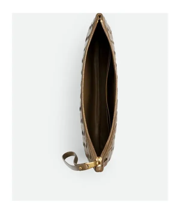 Bottega Veneta Intrecciato Flat Pouch Wristlet