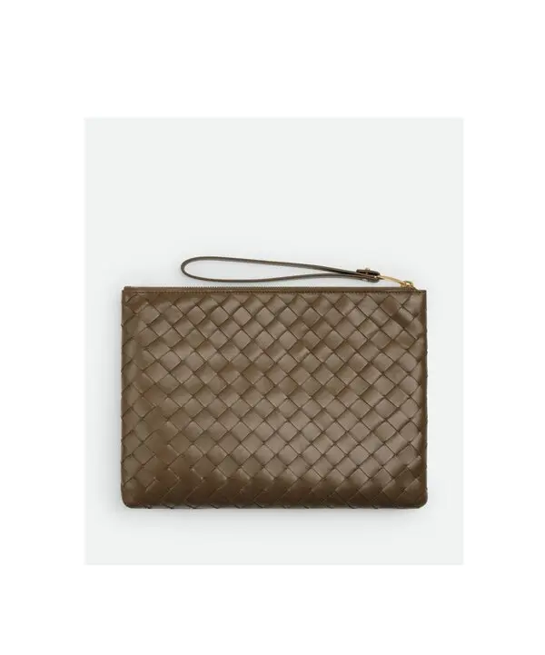 Bottega Veneta Intrecciato Flat Pouch Wristlet