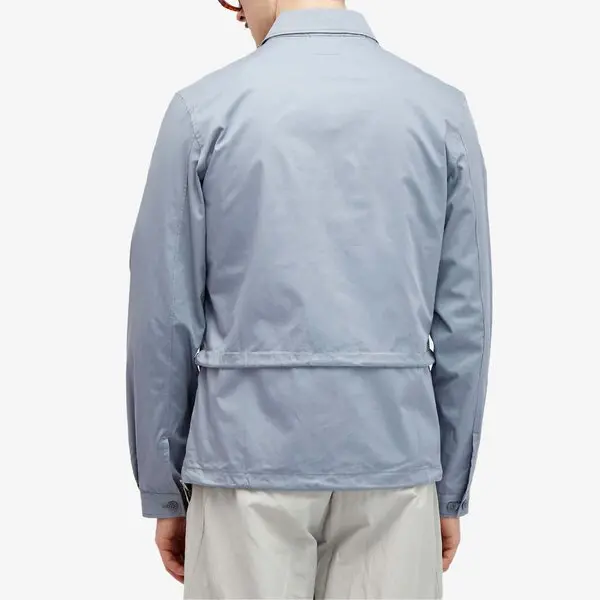 C.P. COMPANY Long-sleeved Casual Jacket With Chest Pockets And Adjustable Hem - Blue
