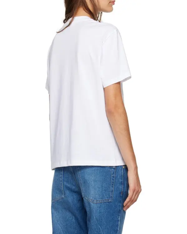 AMI Paris Short Sleeve Crewneck T-shirt - White
