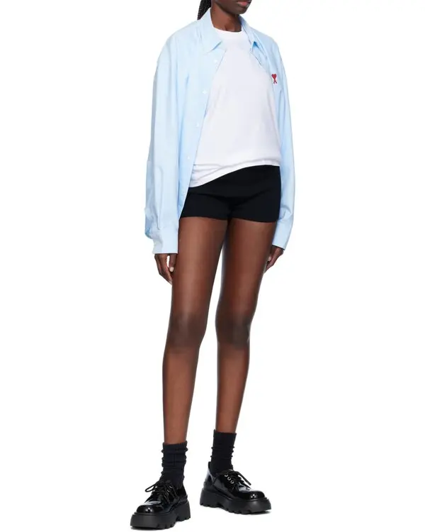 AMI Paris Short Sleeve Crewneck T-shirt - White