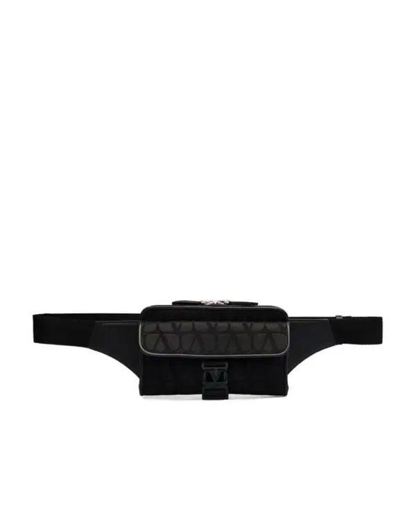 Valentino Garavani Iconographe Nylon Belt Bag - Black