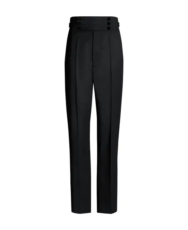 MAISON MARGIELA Pleated Tapered Trousers - Black