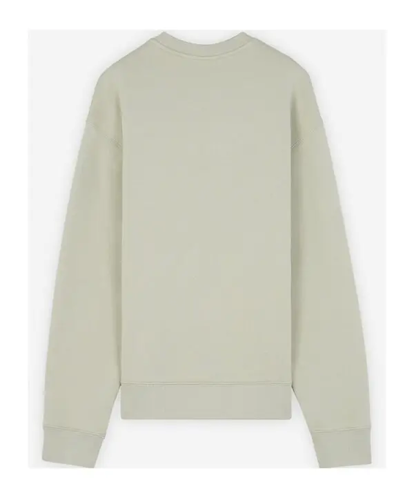 Maison Kitsuné Bold Fox Head Patch Crewneck Sweatshirt - Ash Tree