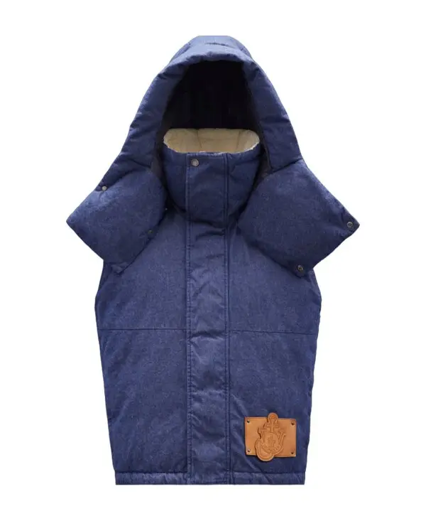 Moncler Dalby Denim Gilet - Navy Blue