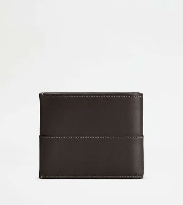 TOD'S Logo Patch Wallet - Brown