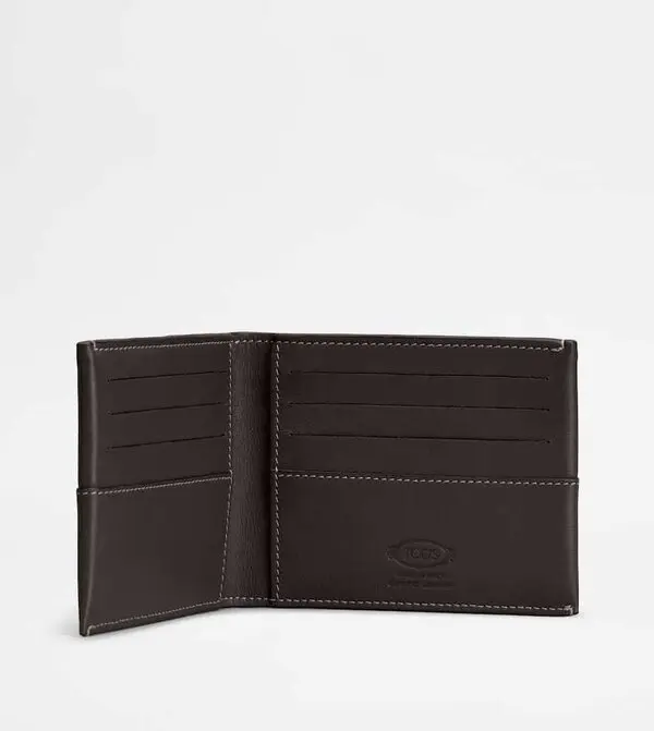TOD'S Logo Patch Wallet - Brown