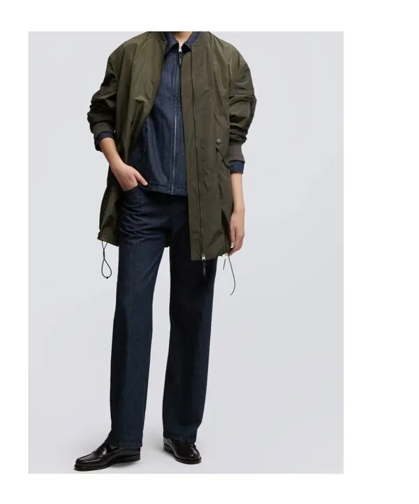 Aspesi Zip-up Bomber Jacket With Drawstring Hem