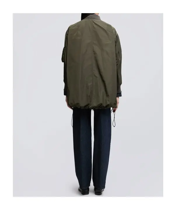 Aspesi Zip-up Bomber Jacket With Drawstring Hem