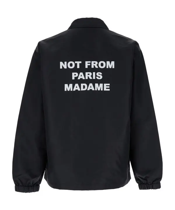 Drole De Monsieur Drôle De Slogan Button-up Jacket