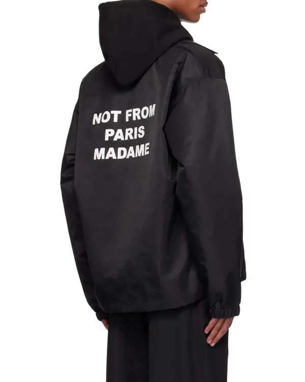 Drole De Monsieur Drôle De Slogan Button-up Jacket