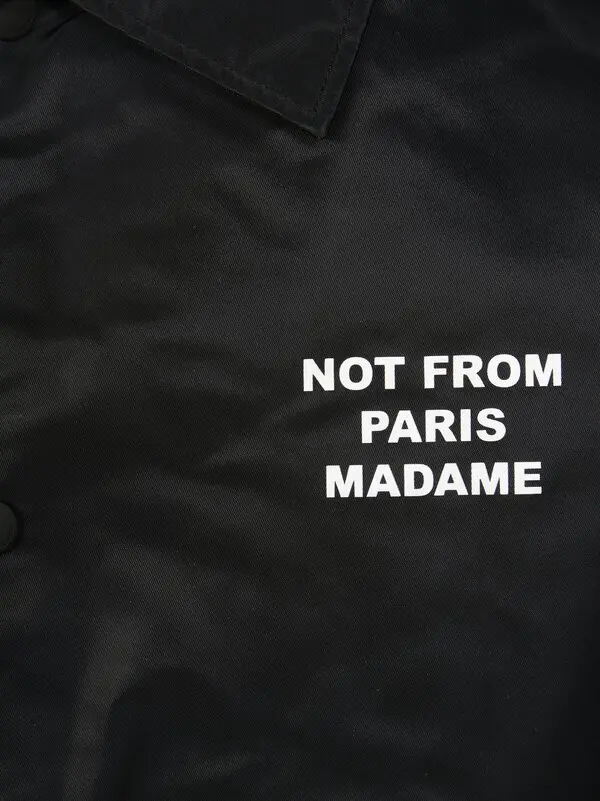 Drole De Monsieur Drôle De Slogan Button-up Jacket