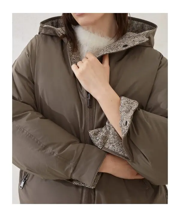 Brunello Cucinelli Quilted Hooded Jacket